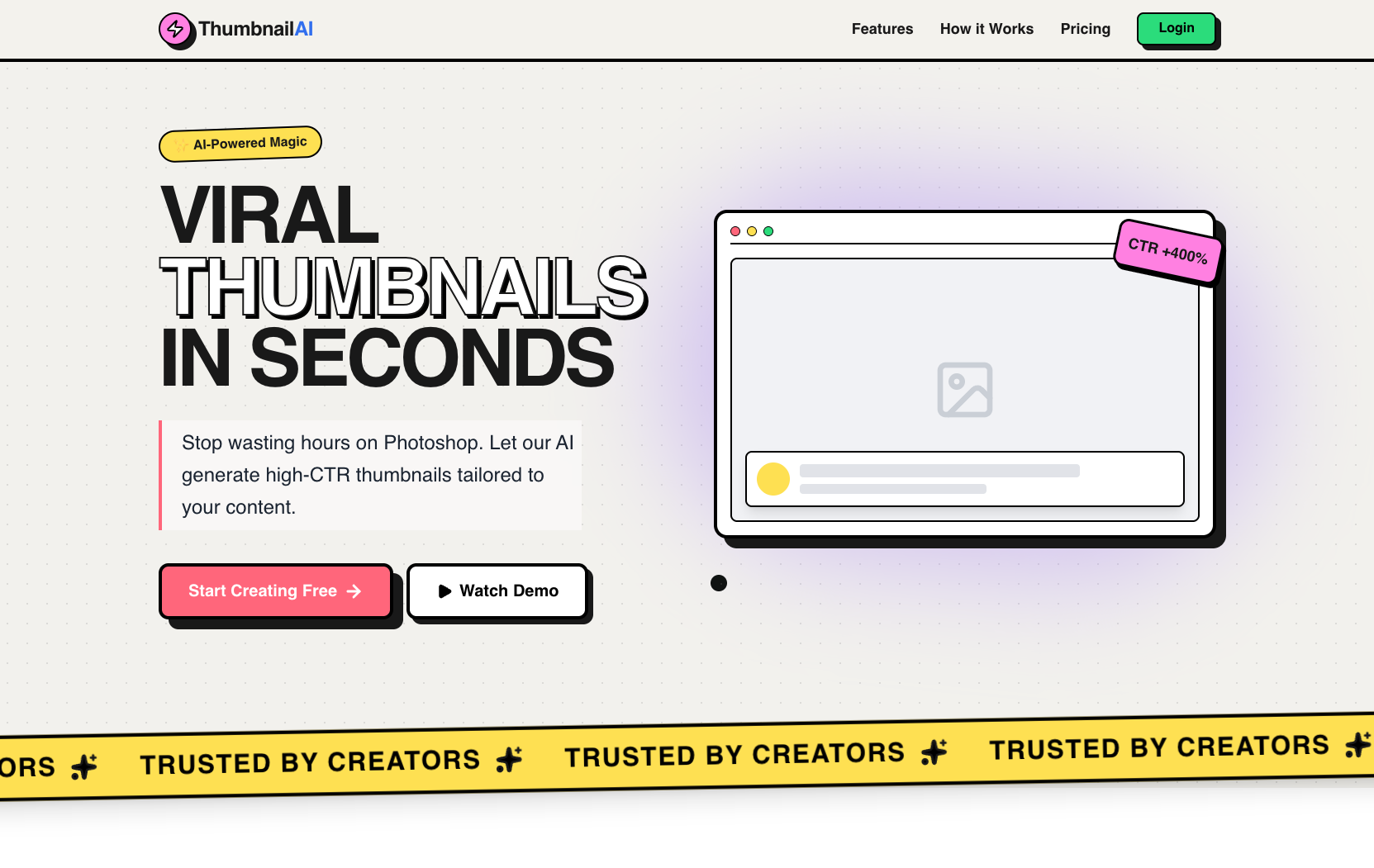 Soft Pop Neobrutalist | Prompt Web Design